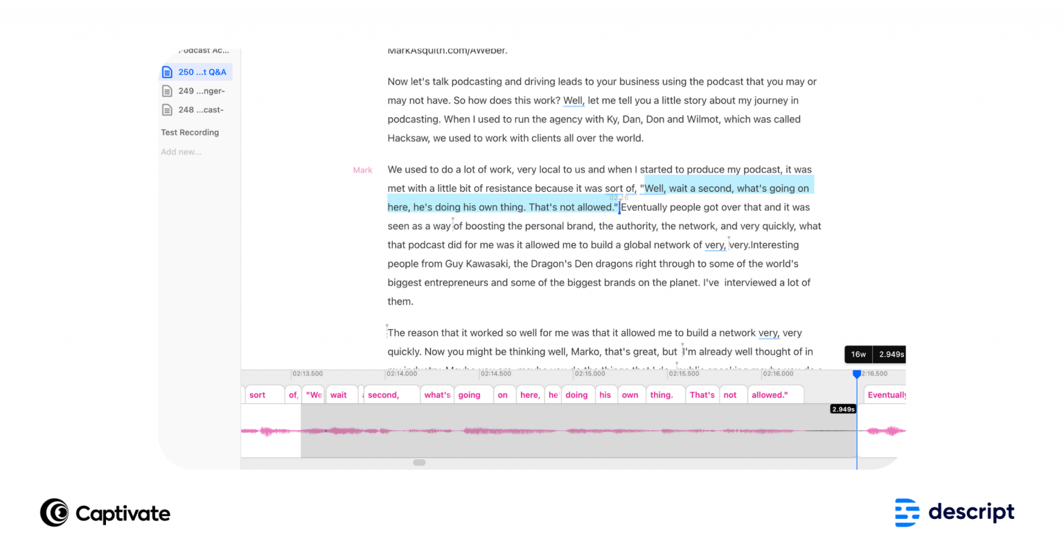 Descript Podcast Tutorial: Publish Your Podcast Like A Pro | Captivate