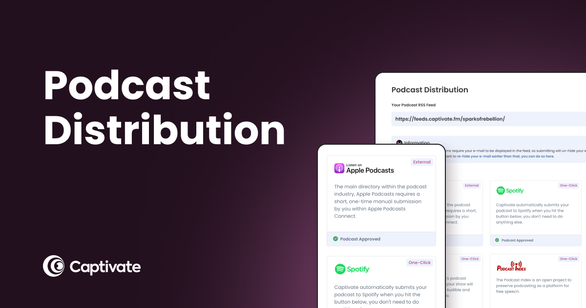 Podcast Distribution - Captivate Unlimited Podcast Hosting & Analytics